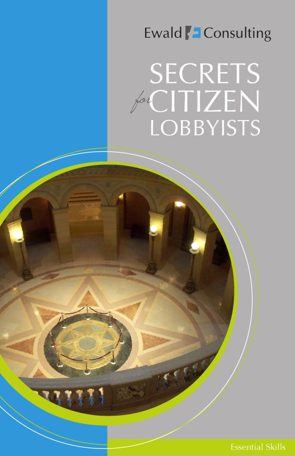 Secrets for Citizen Lobbyists by David Ewald - Issuu