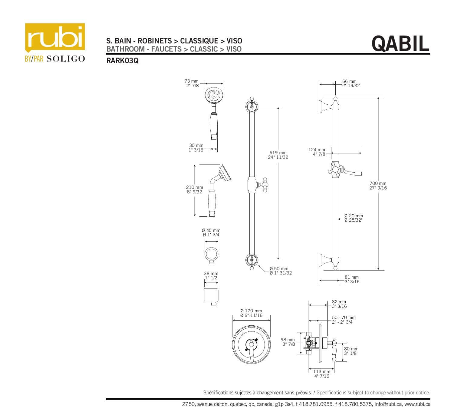 RARK03Q Qabil faucet specs by Rubi Soligo - Issuu