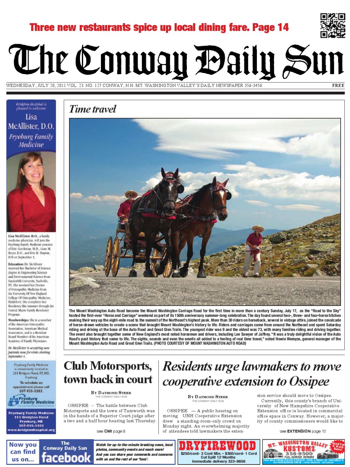 The Conway Daily Sun, Wednesday, July 20, 2011 by Daily Sun - Issuu