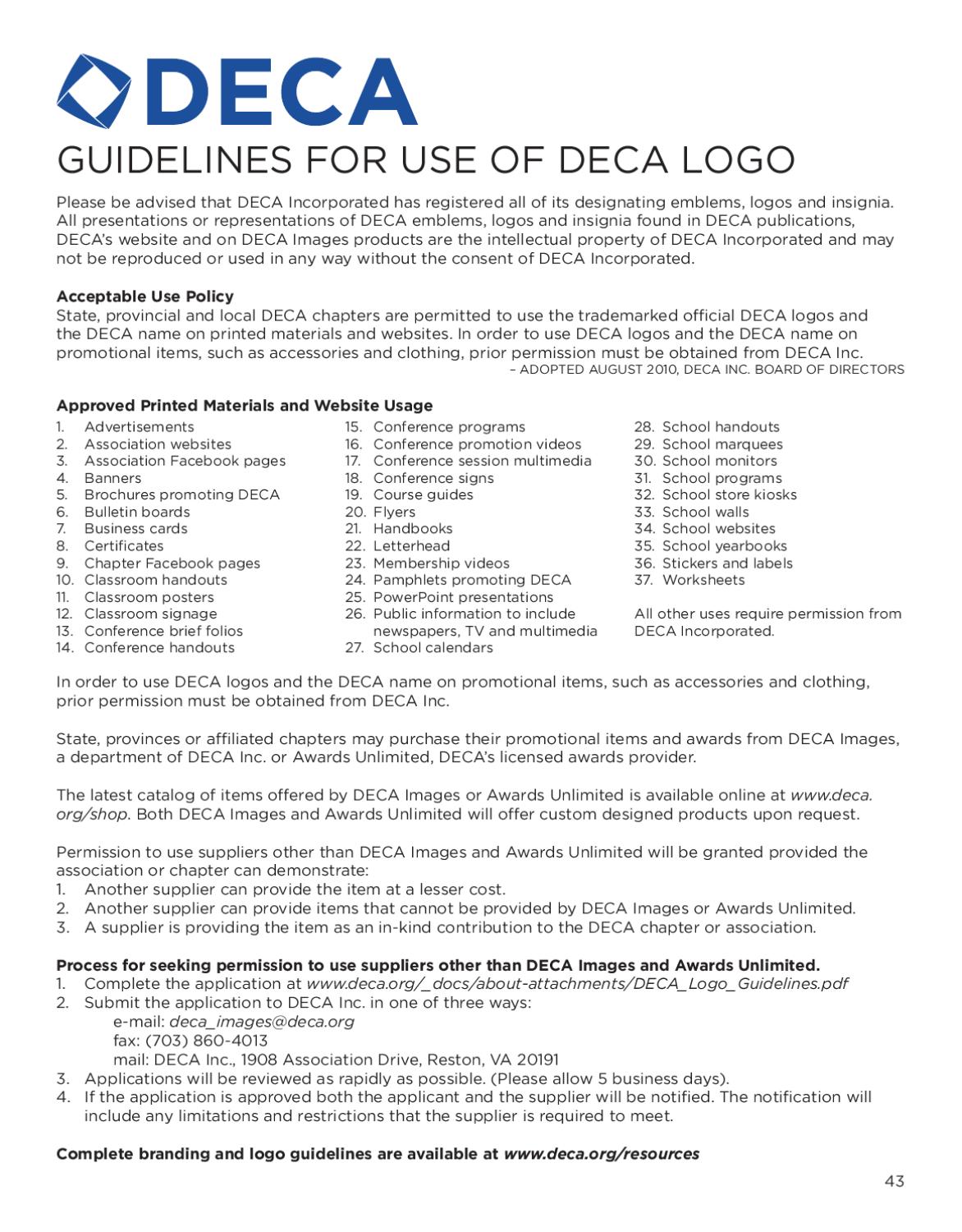 DECA Guide 2011-2012 by DECA Inc. - Issuu