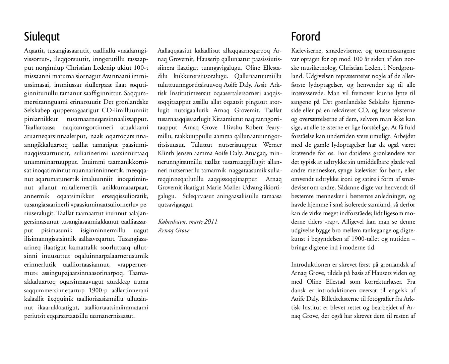 *preface to publ. about Christian Leden's audio collection by The ...