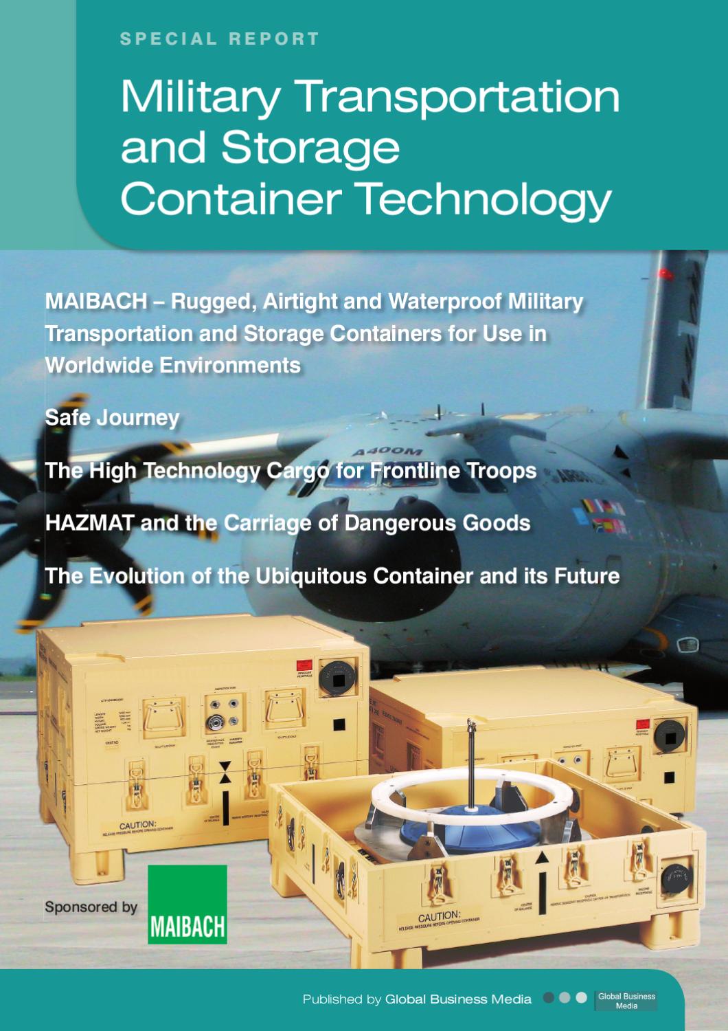 Special Report – Military Transportation and Storage Containers by The ...