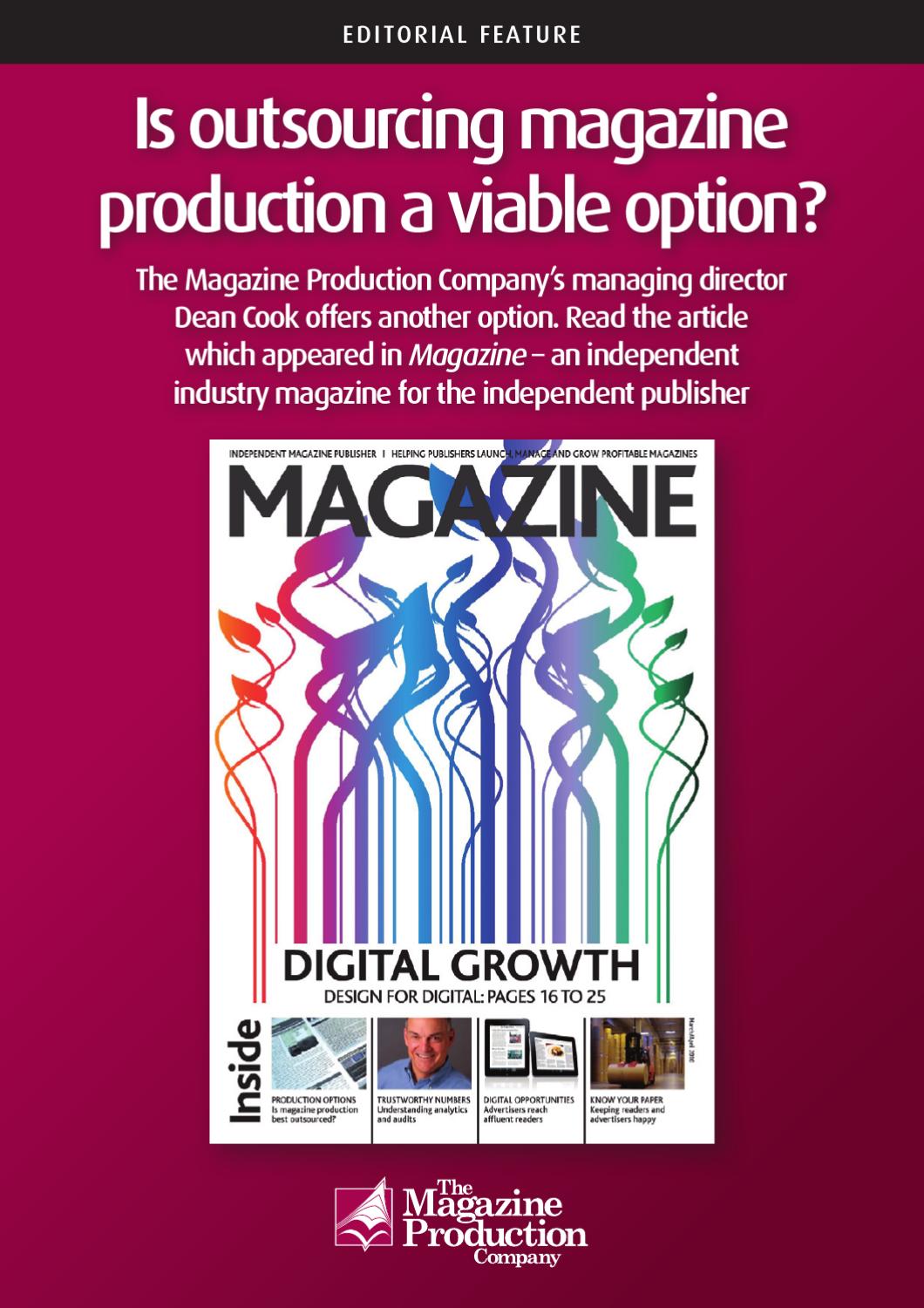 Magazine Production - is it a viable solution? by The Magazine ...