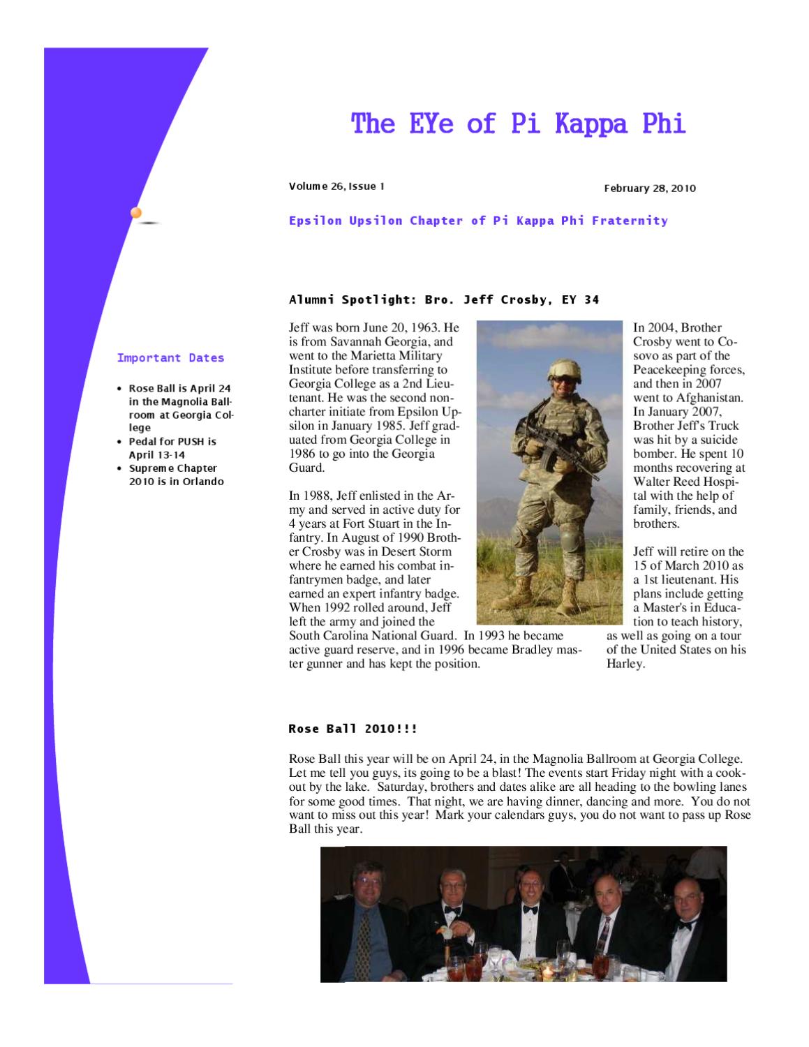 Epsilon Upsilon - Spring 2010 (1) by Pi Kappa Phi - Issuu