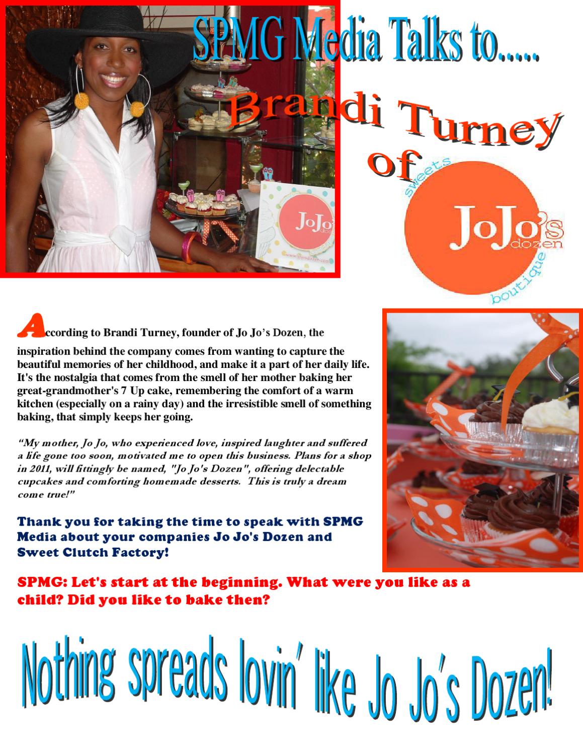 SPMG Talks To Brandi Turney of JoJo's Dozen by SPMG Media - Issuu