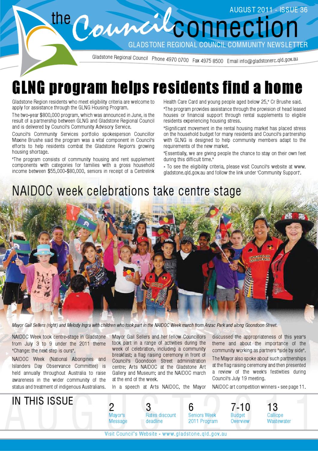 Council Connection August 2011 by Gladstone Regional Council - Issuu
