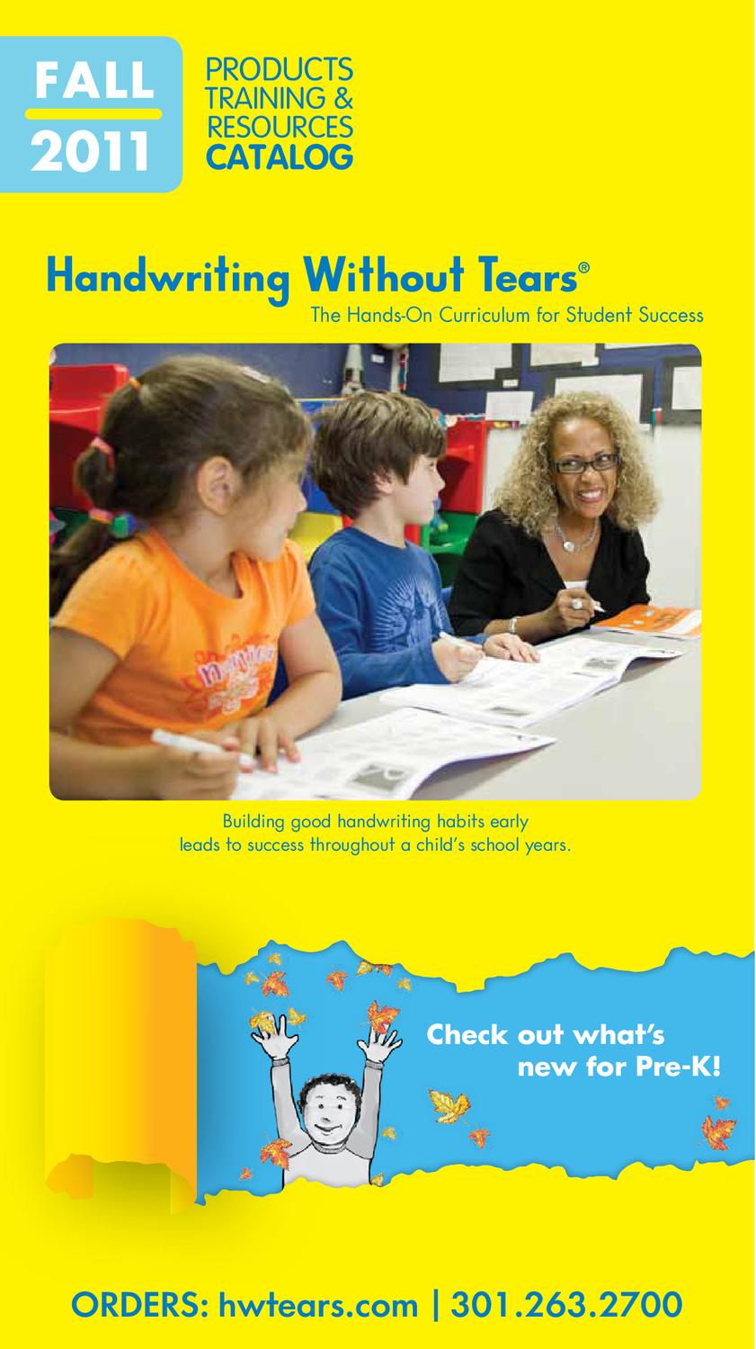Handwriting Without Tears Fall 2011 Catalog by Learning Without Tears ...
