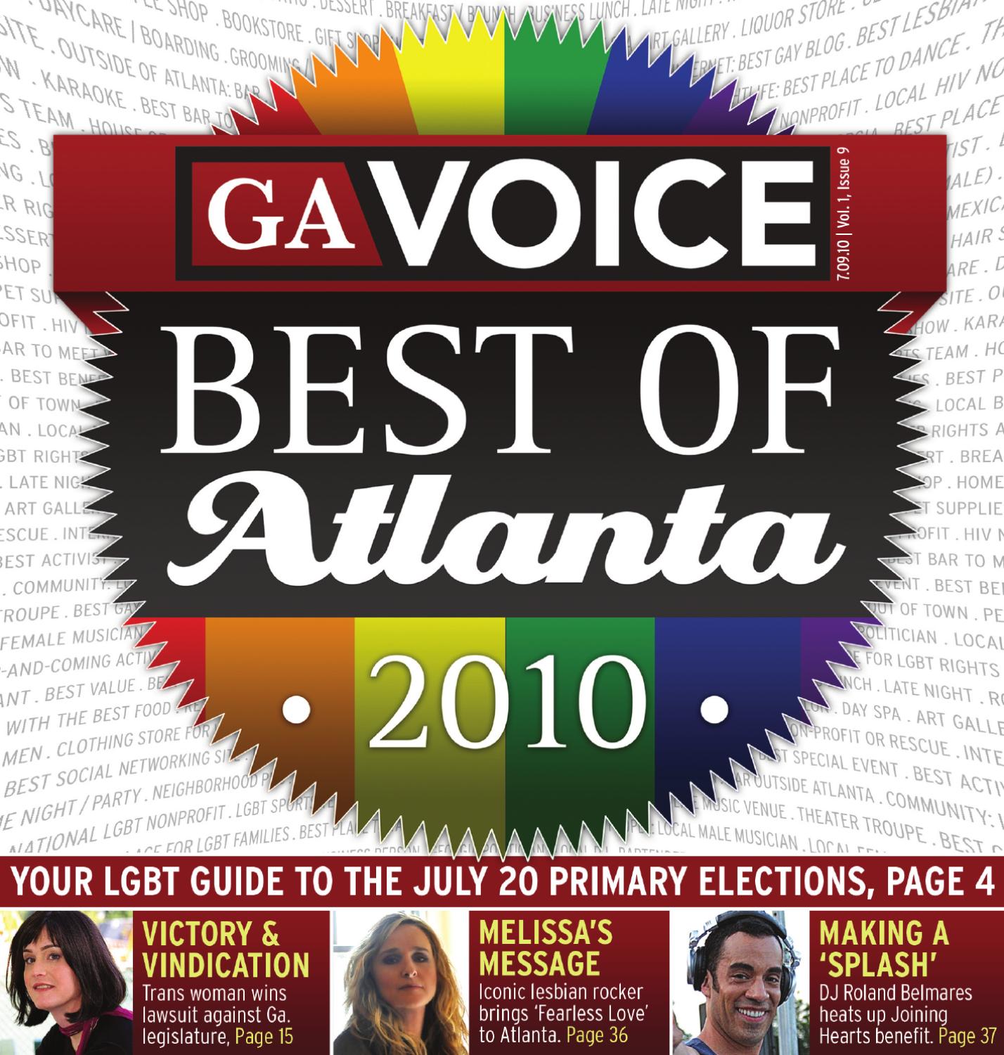 The Georgia Voice 7/9/10 - Vol. 1 Issue 9 by Georgia Voice - Issuu