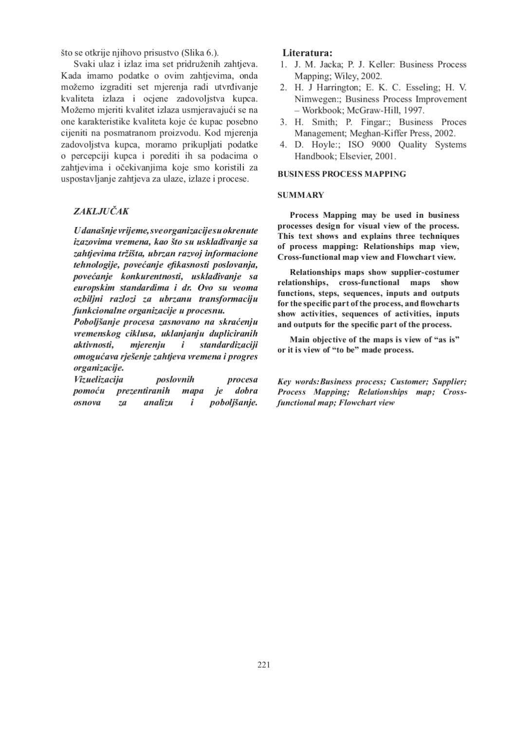 Mapiranje poslovnih procesa by kvaliteta.net - Issuu