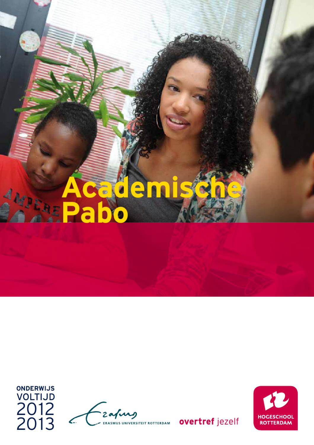 Academische Pabo vt 2012-2013 by Hogeschool Rotterdam - Issuu