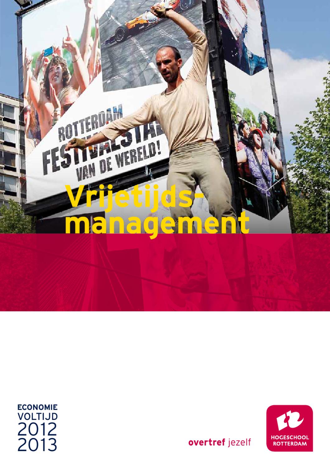 Vrijetijdsmanagement vt 2012-2013 by Hogeschool Rotterdam - Issuu