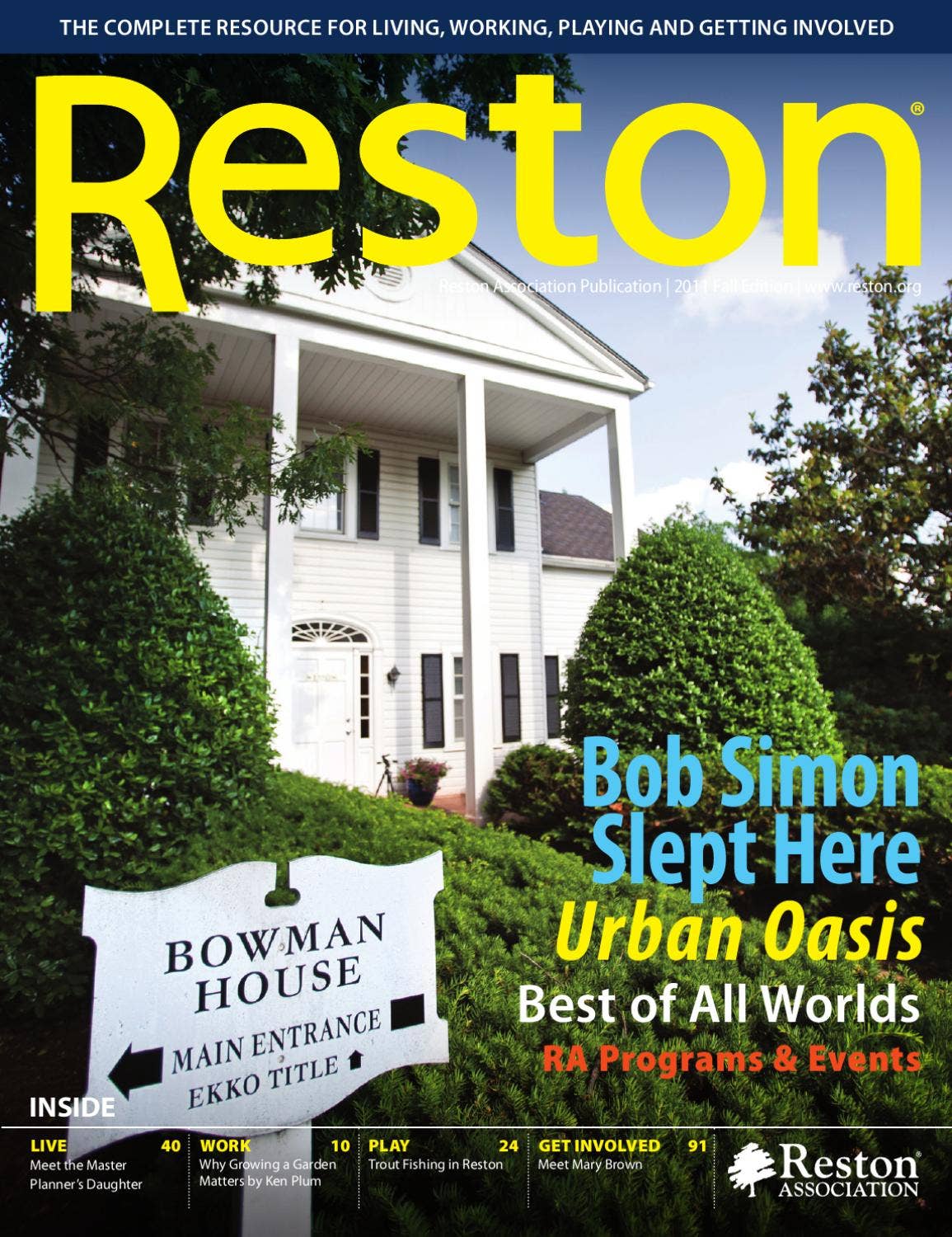 Reston Fall 2011 by Reston Association - Issuu