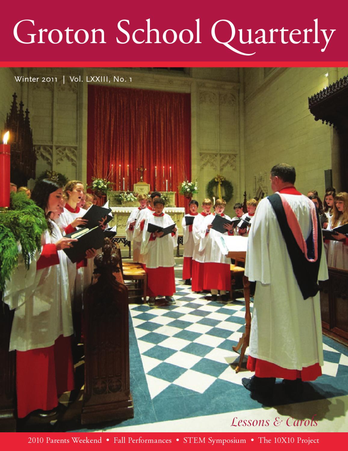 Groton School Quarterly, Winter 2011 by Groton School - Issuu