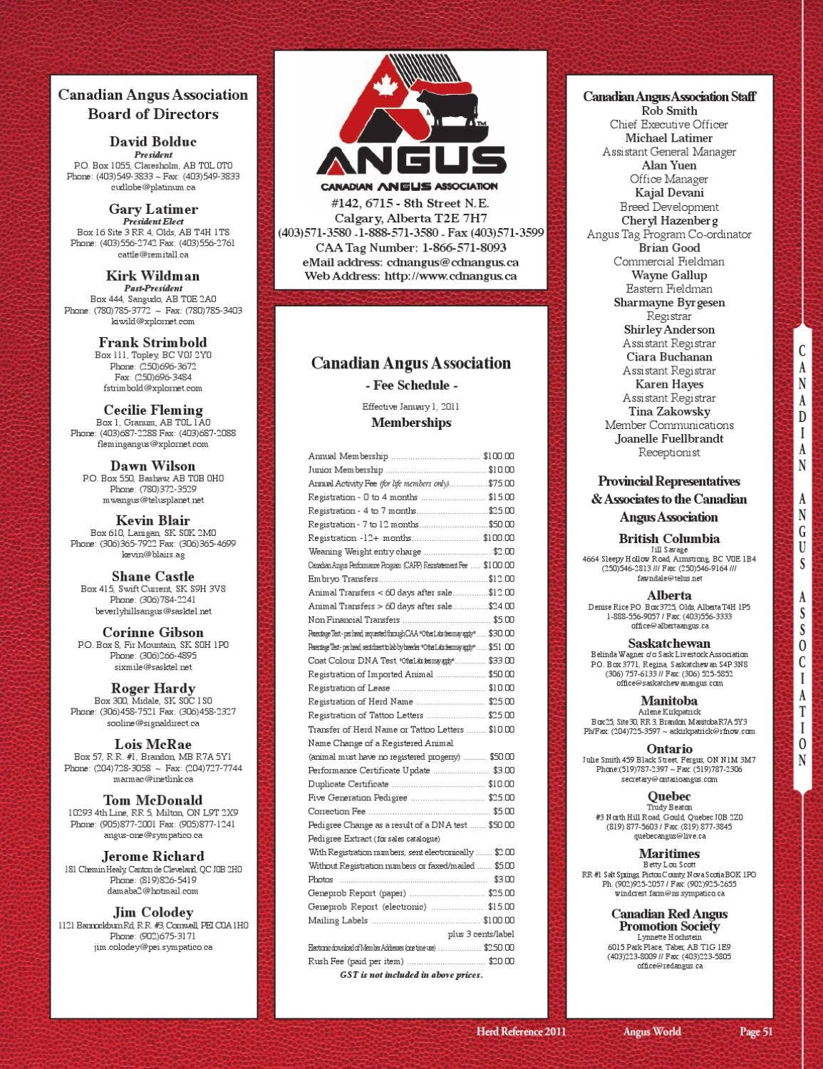 Angus World Herd Reference 2011, Volume 19, Issue 3 by Everything Angus ...