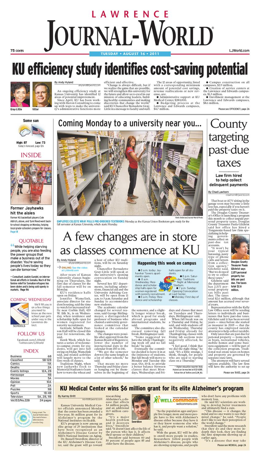 Lawrence Journal-World 08-16-11 by Lawrence Journal-World - Issuu