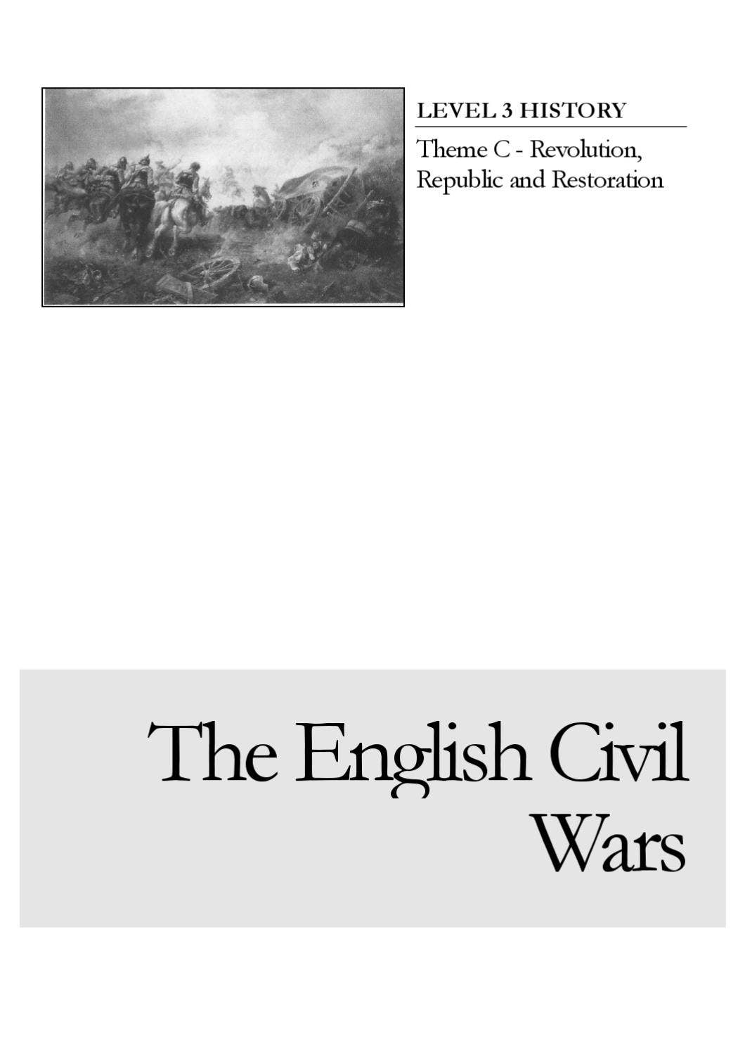 English Civil War Booklet by Darren Sudlow - Issuu
