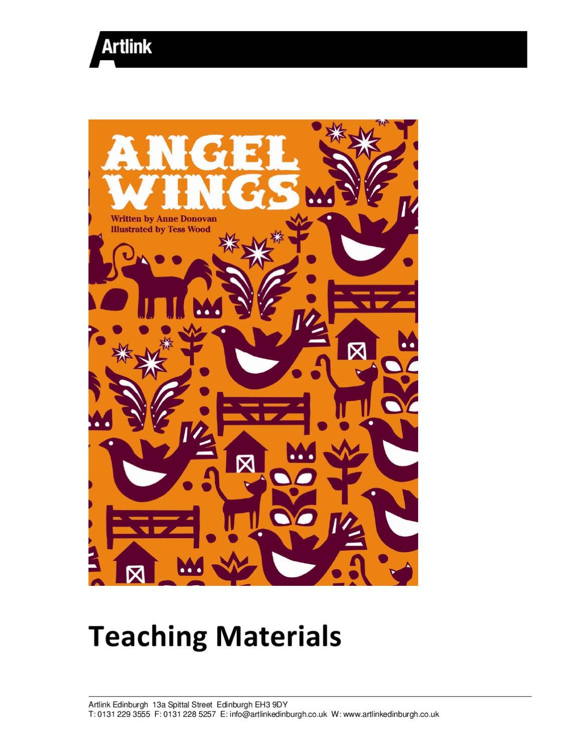 Angel Wings Teaching Materials by Artlink Edinburgh and the Lothians ...