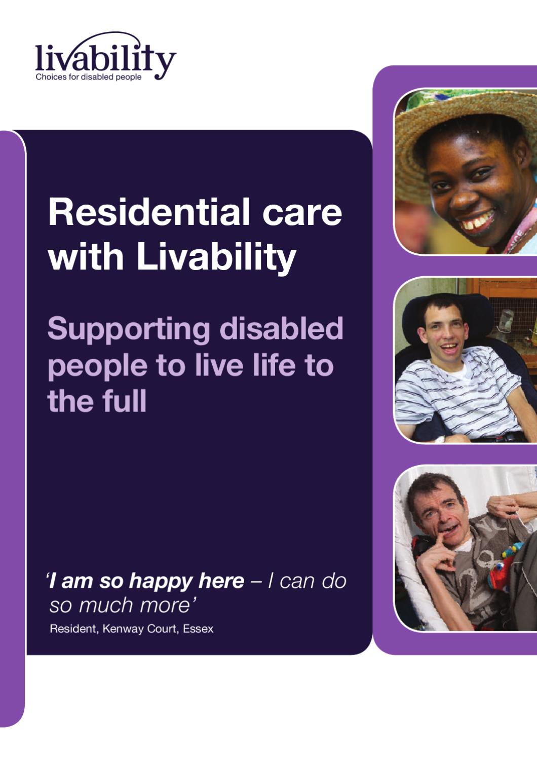Residential Care with Livability by Shaftesbury - Issuu