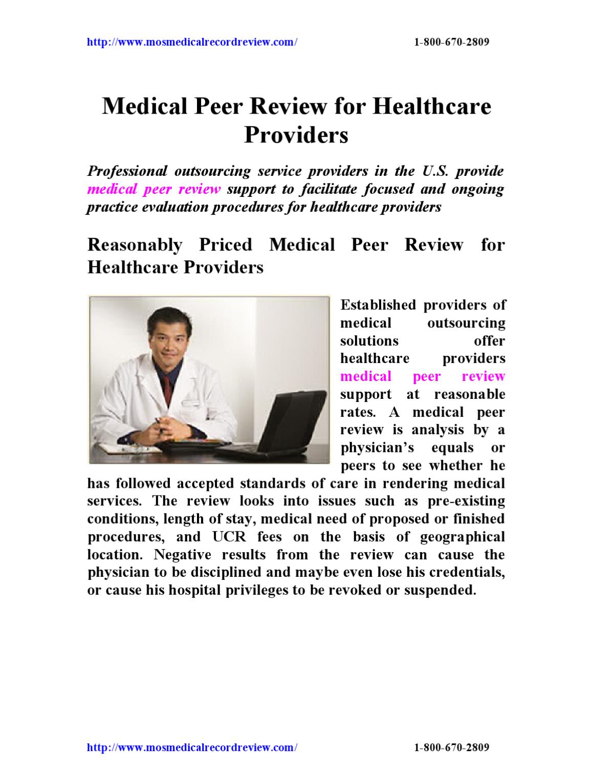 Medical Peer Review For Healthcare Providers By MOS Medical Reviews Issuu Medical Peer Review For Healthcare Providers By MOS Medical Reviews Issuu