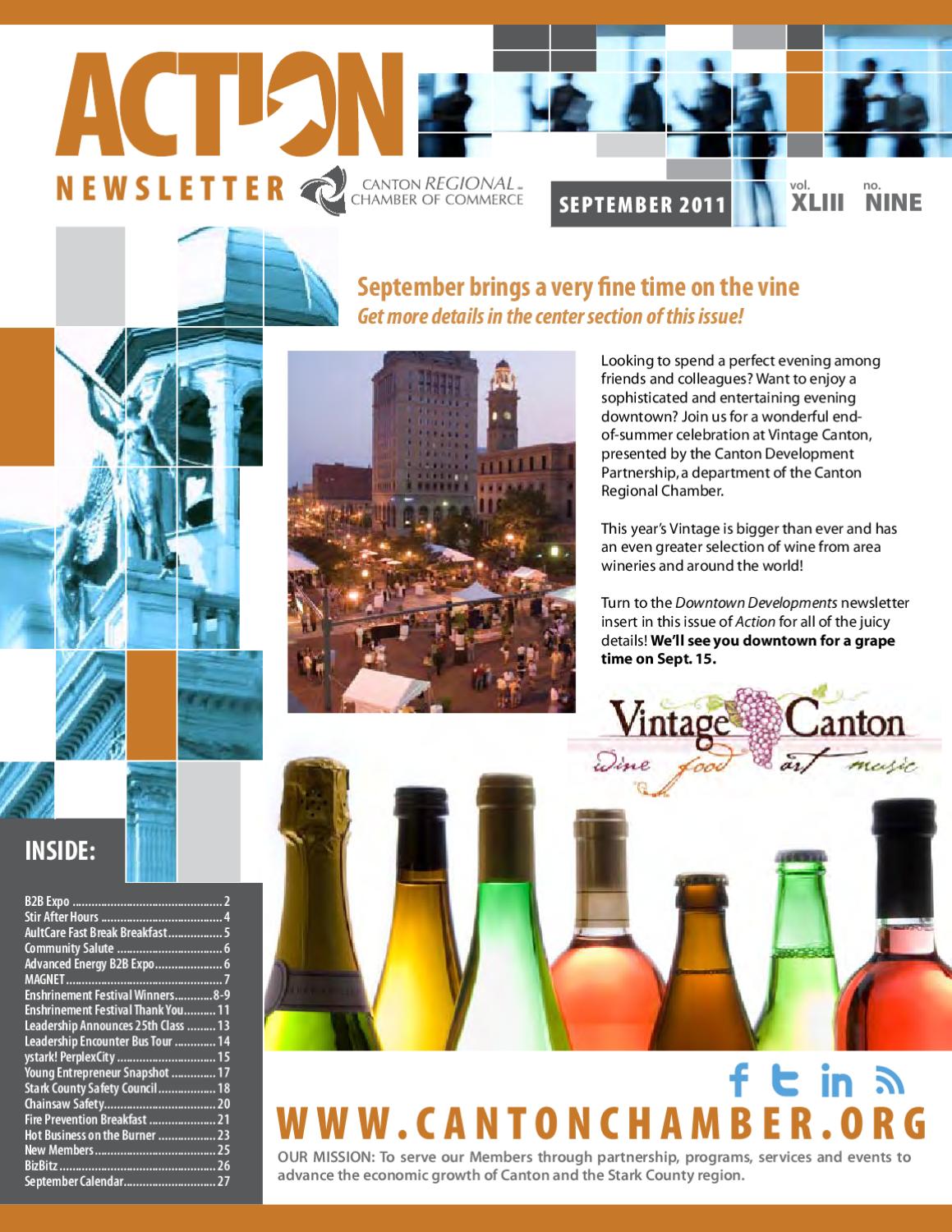 September 2011 Action Newsletter by Canton Regional Chamber of Commerce ...