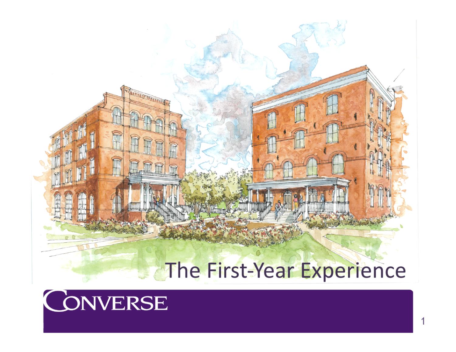 Designing The First Year Experience by Converse College - Issuu