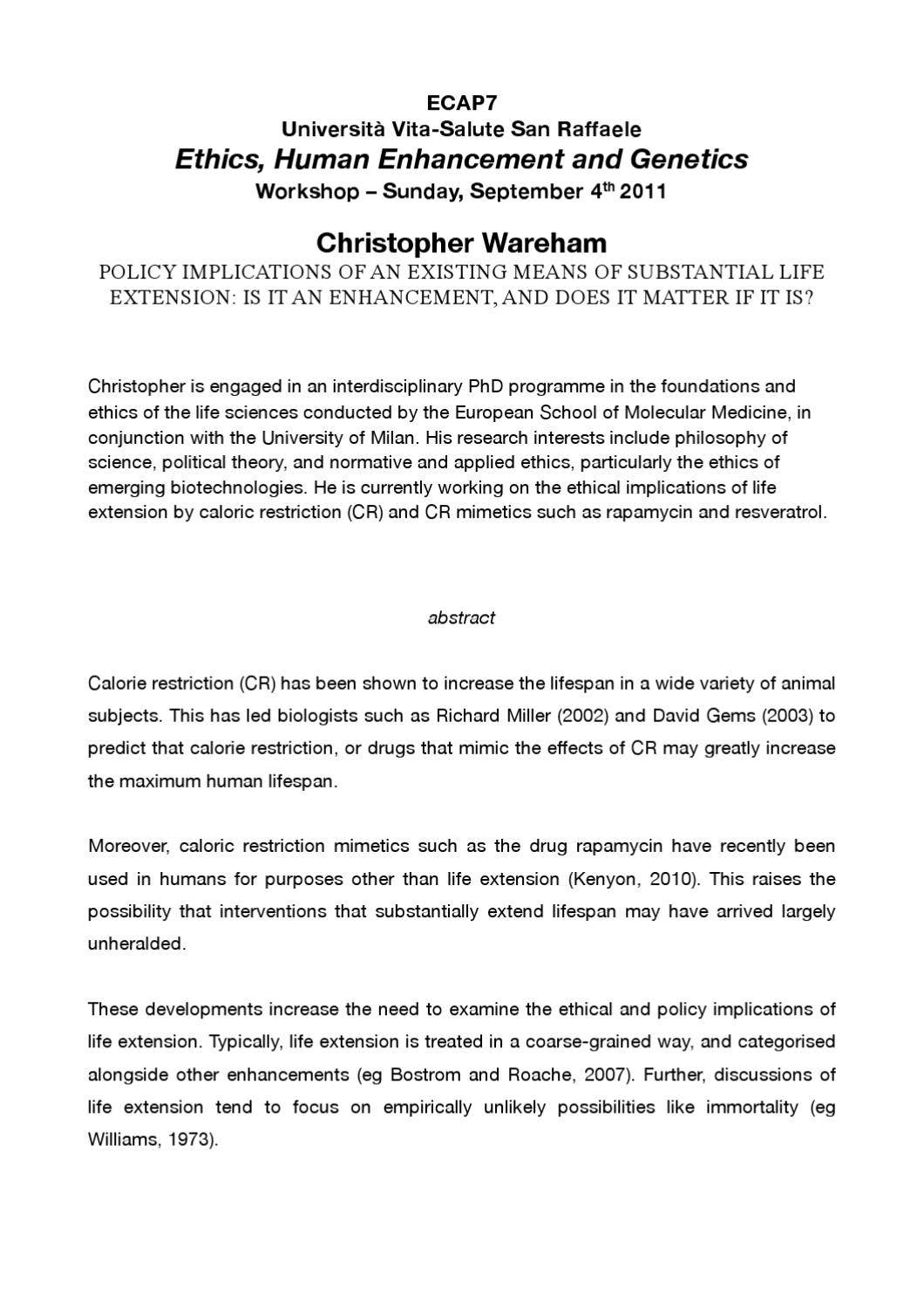 ECAP7 - Christopher Wareham by Fondazione Giannino Bassetti - Issuu