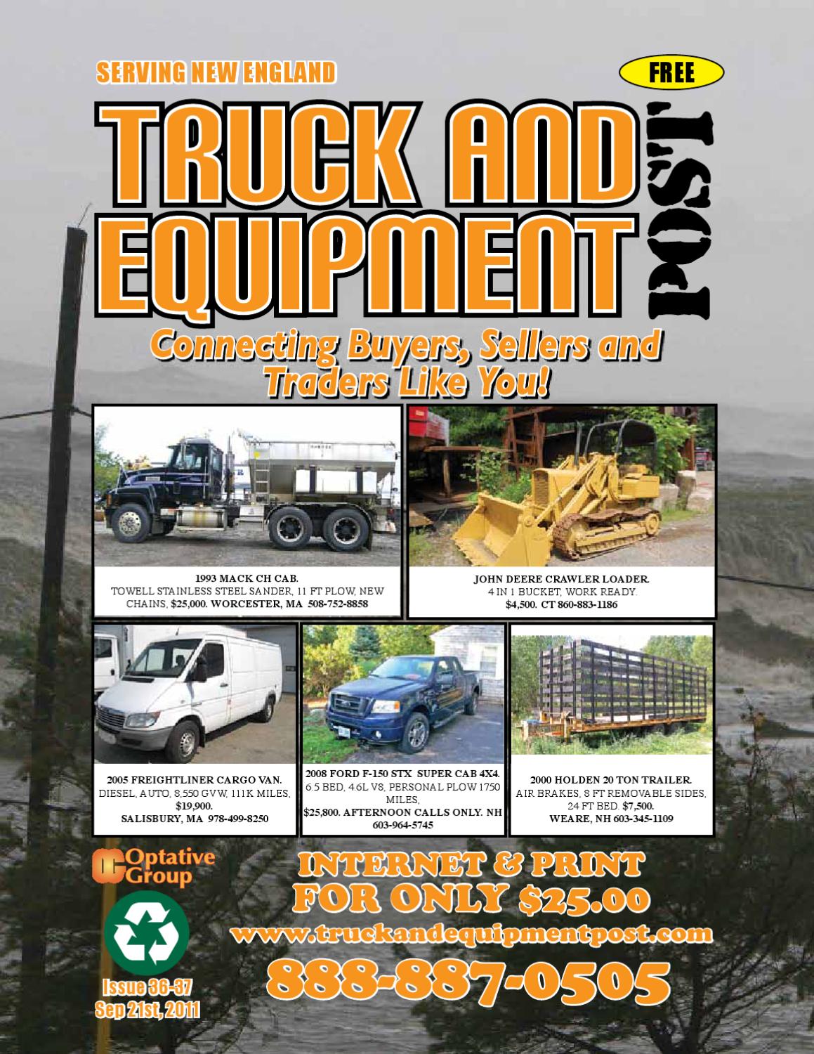 Truck And Equipment Post - Issue #36-37, 2011 by 1ClickAway - Issuu