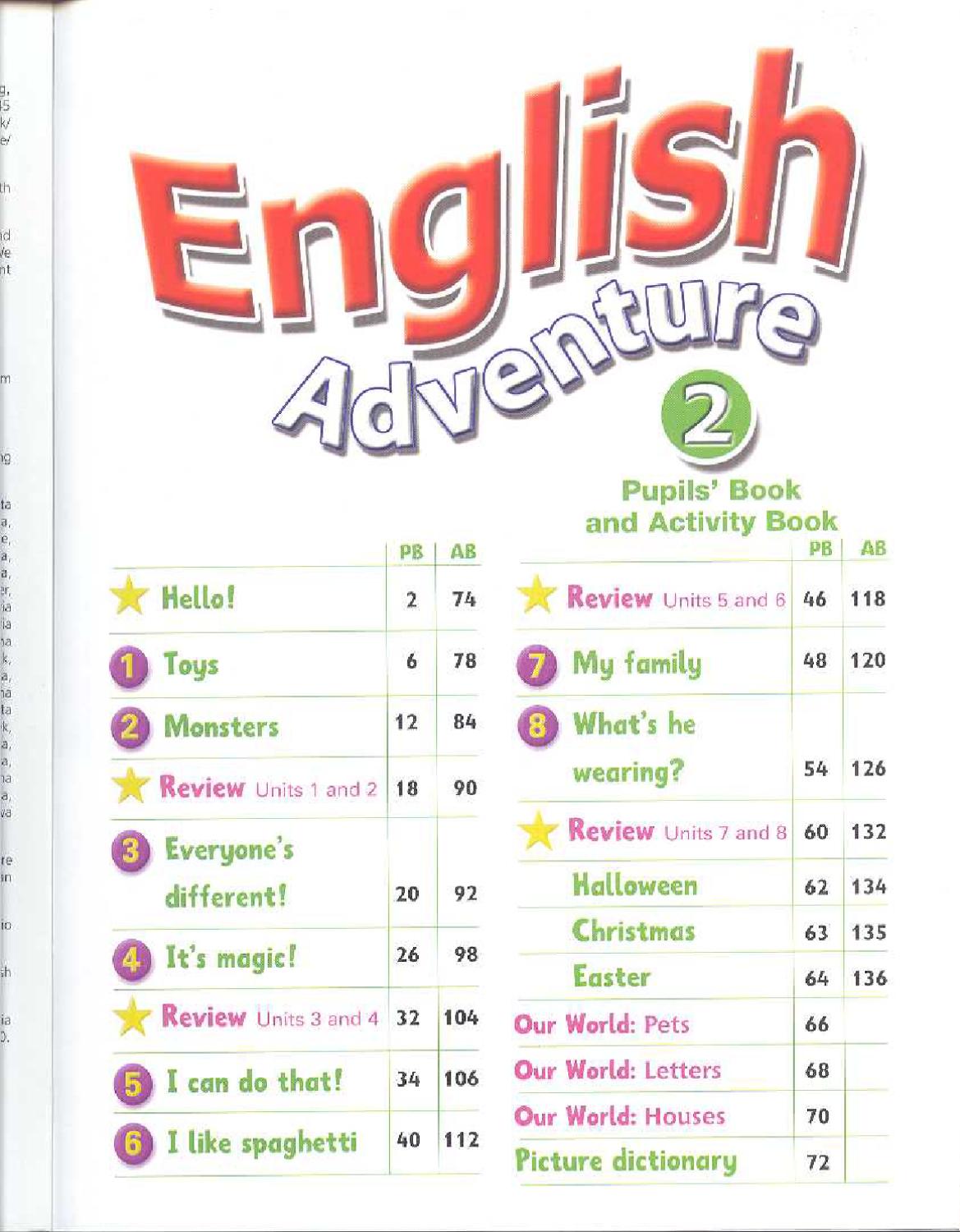English Adventure 2 SB/WB by Tanjapan - Issuu