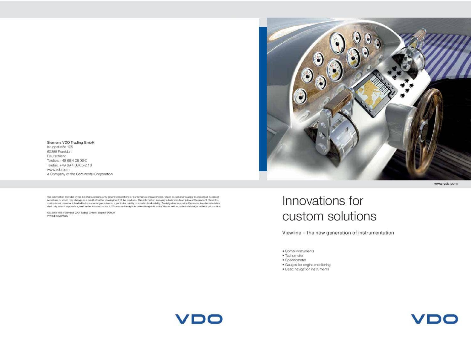 /VDO%20Viewline%20Marine%20Gauges_Brochure by howard instruments - Issuu