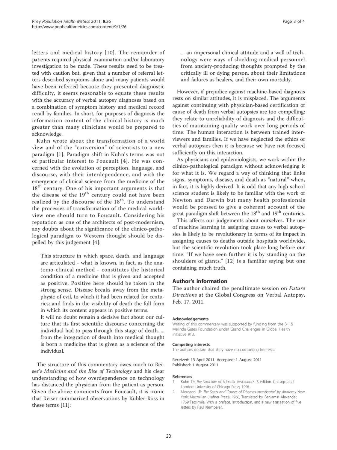 Verbal Autopsy: innovations, applications, opportunities by Institute ...