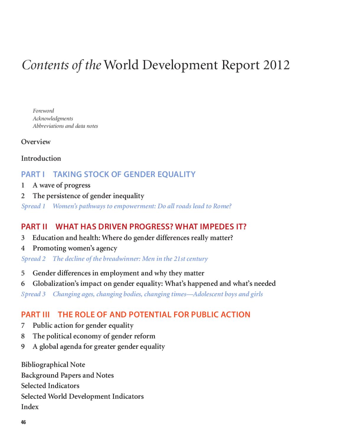 World Development Report 2012 Overview by World Bank Group Publications ...