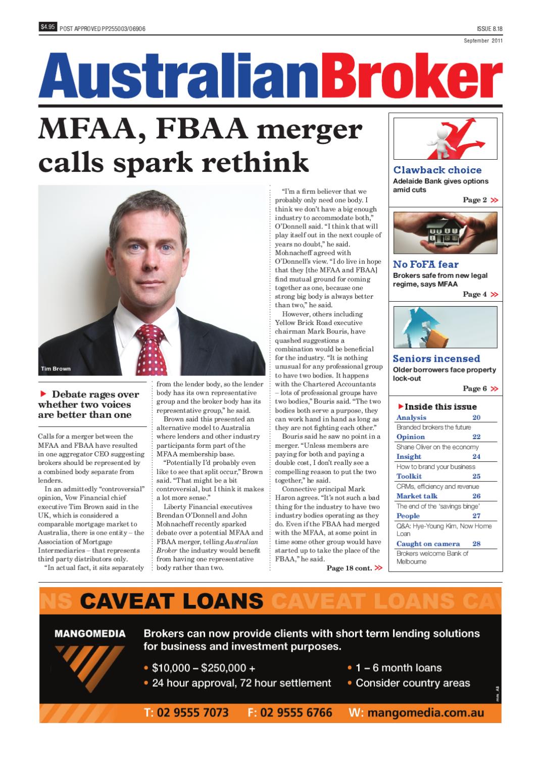 Australian Broker magazine Issue 8.18 by Key Media - Issuu