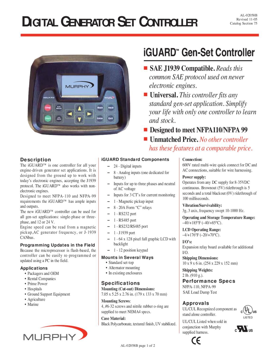 /Iguard%20Digital%20Generator%20Set%20Controller by howard instruments ...