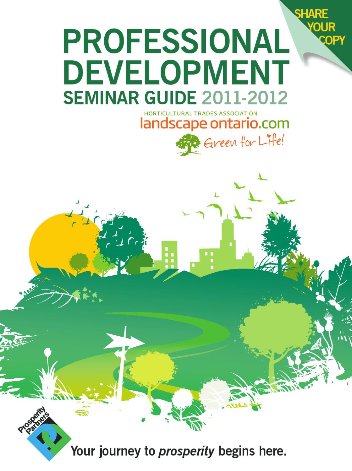 Professional Development Guide 2011-2012 by Landscape Ontario - Issuu