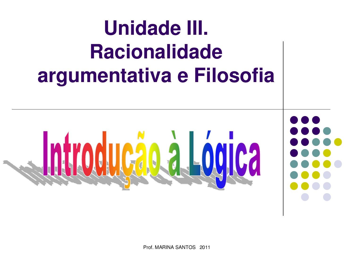 Introdução à Lógica by Marina Santos - Issuu