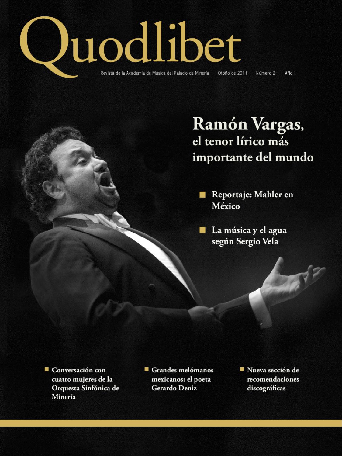 Quodlibet Otoño 2011 by Academia de Música del Palacio de Minería - Issuu