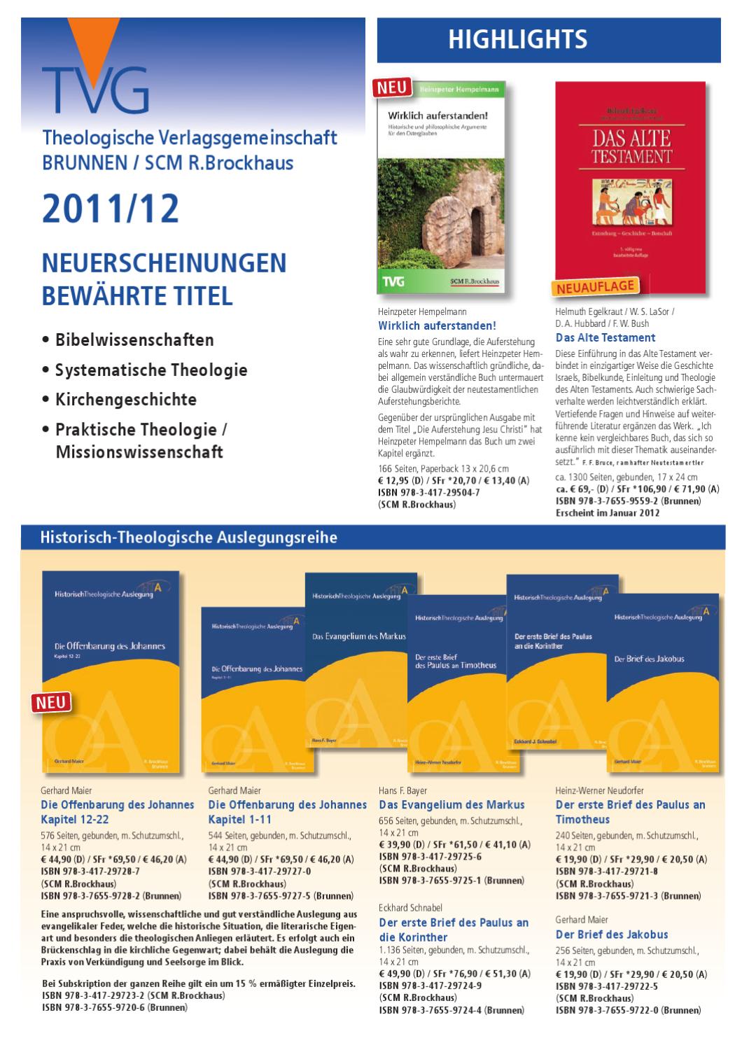 TVG Prospekt 2011 by SCM Verlag - Issuu