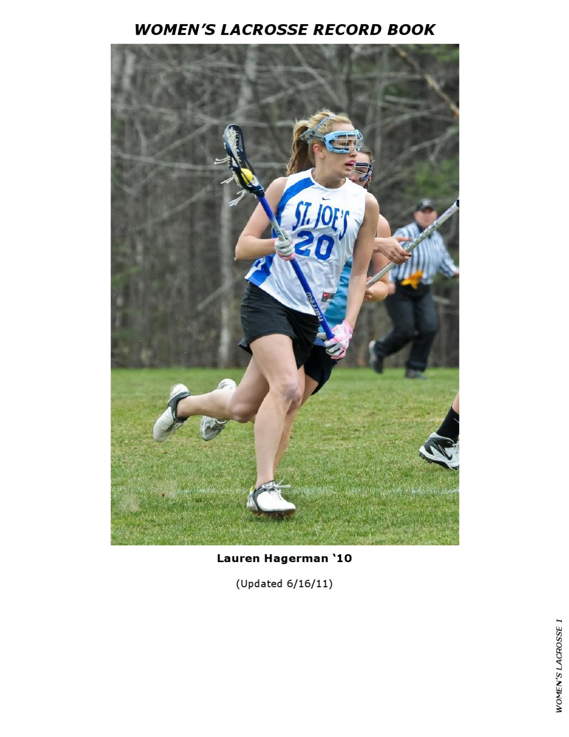 2011 Women's Lacrosse Record Book by SJCmonks - Issuu