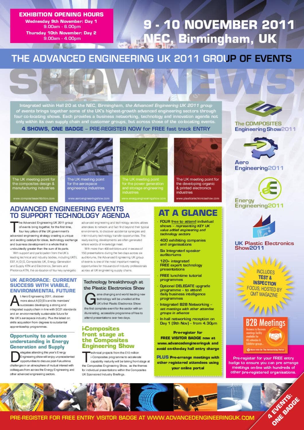 The Advanced Engineering UK 2011 Group of Events Show News October 2011 ...