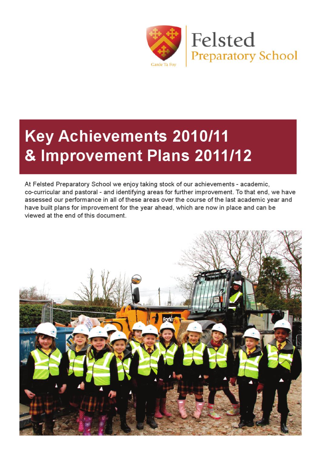 Felsted Preparatory School Key Achievements and Improvement Plans 2011 ...