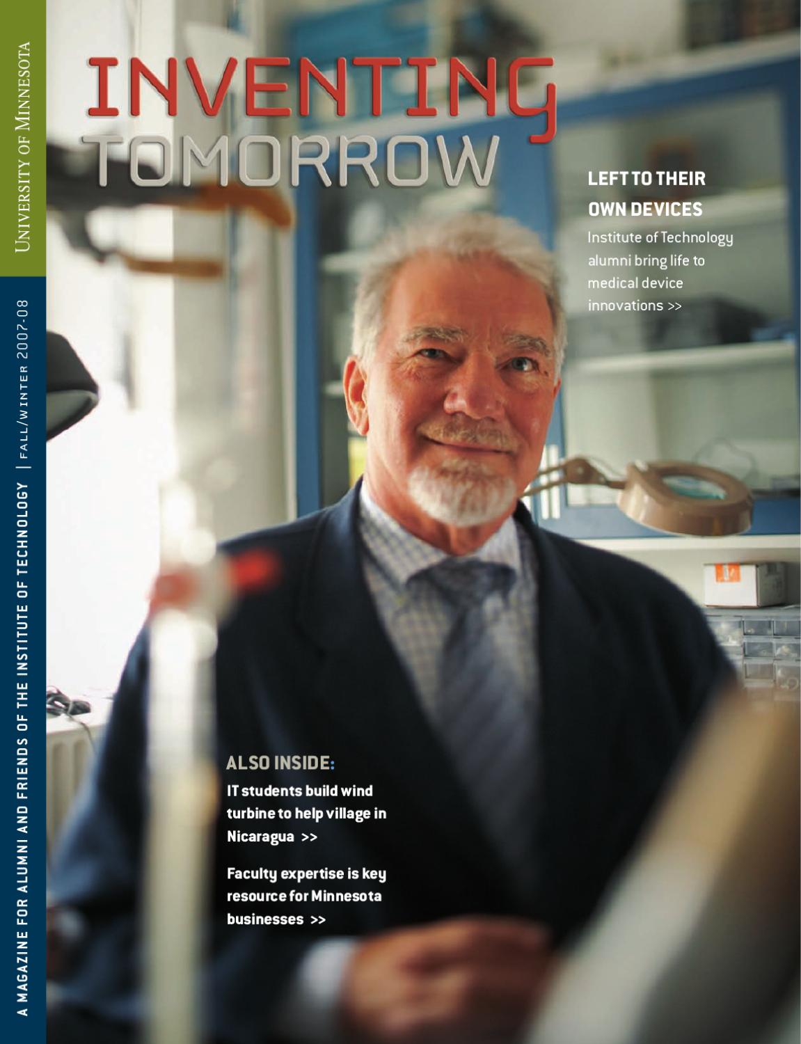 Inventing Tomorrow, Fall 2007 (vol 32 no 1) by College of Science and ...