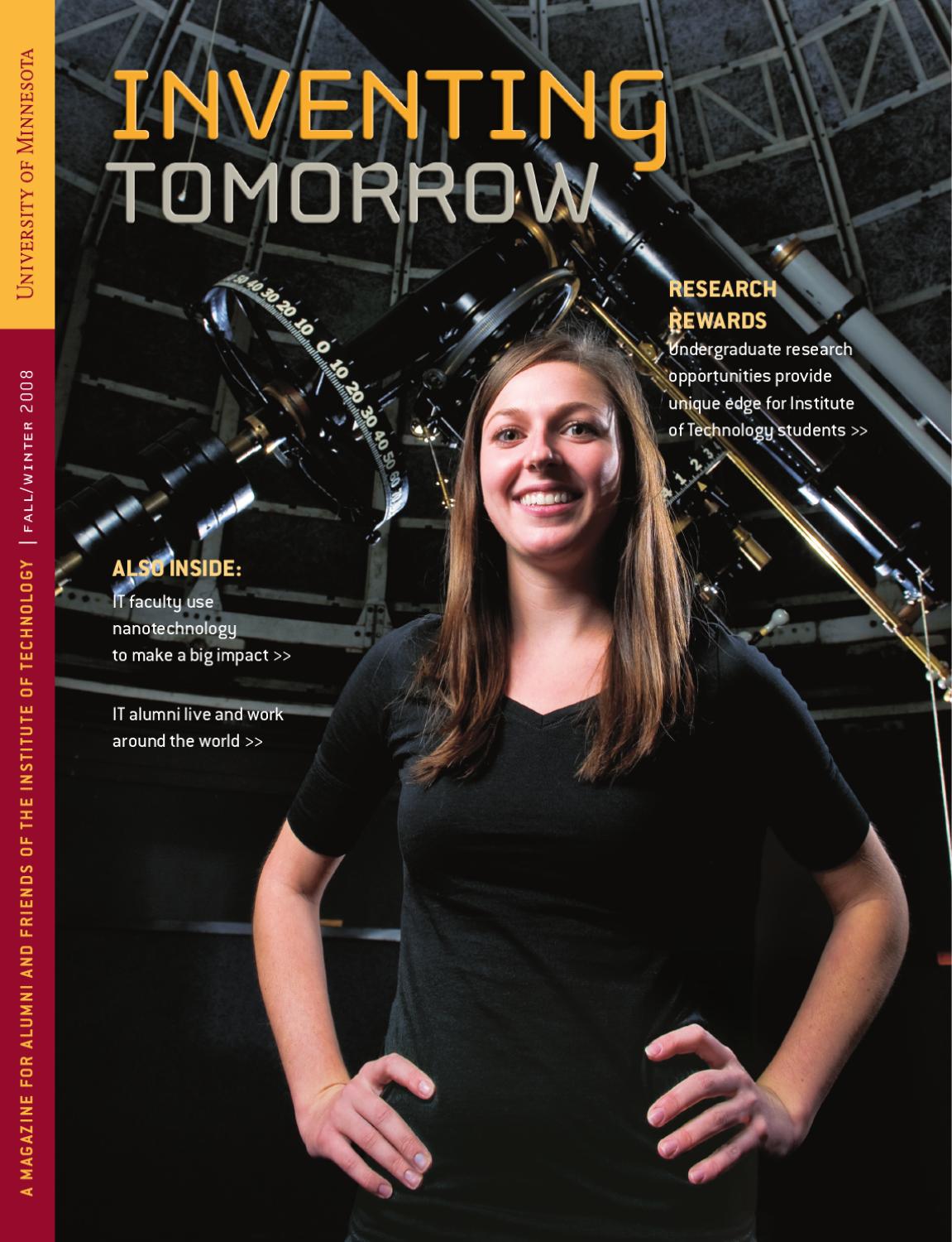 Inventing Tomorrow, Fall 2008 (vol 33 no 1) by College of Science and ...