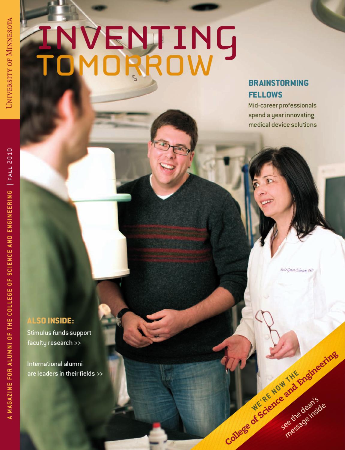 Inventing Tomorrow, Fall 2010 (vol 35 no 1) by College of Science and ...