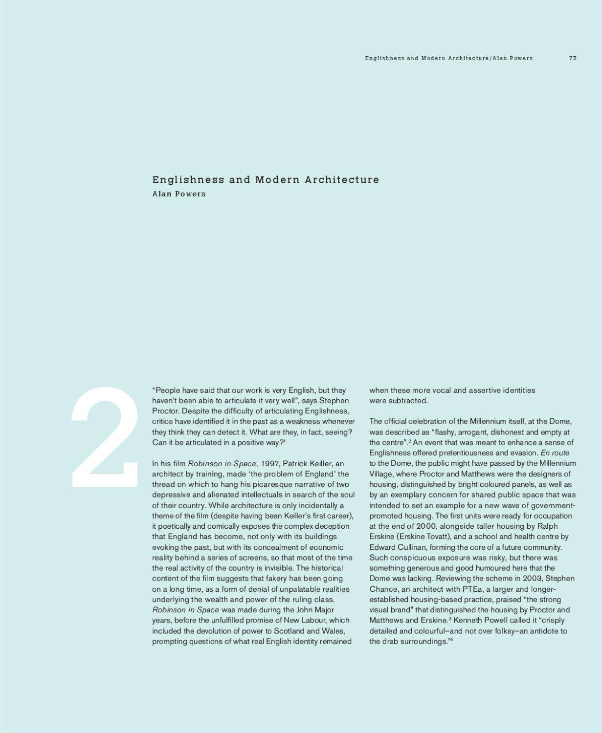 Englishness and Modern Architecture by Proctor & Matthews Architects ...