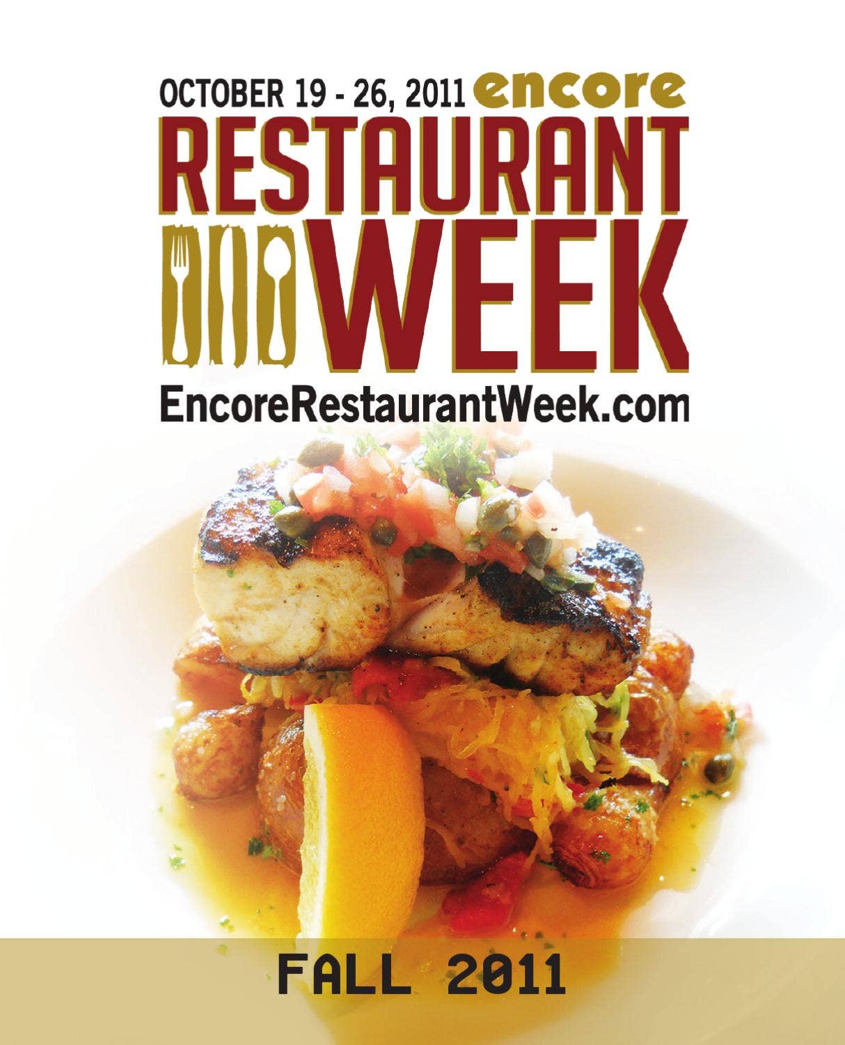 Encore Restaurant Week Guide - Fall 2011 by Encore Magazine - Issuu