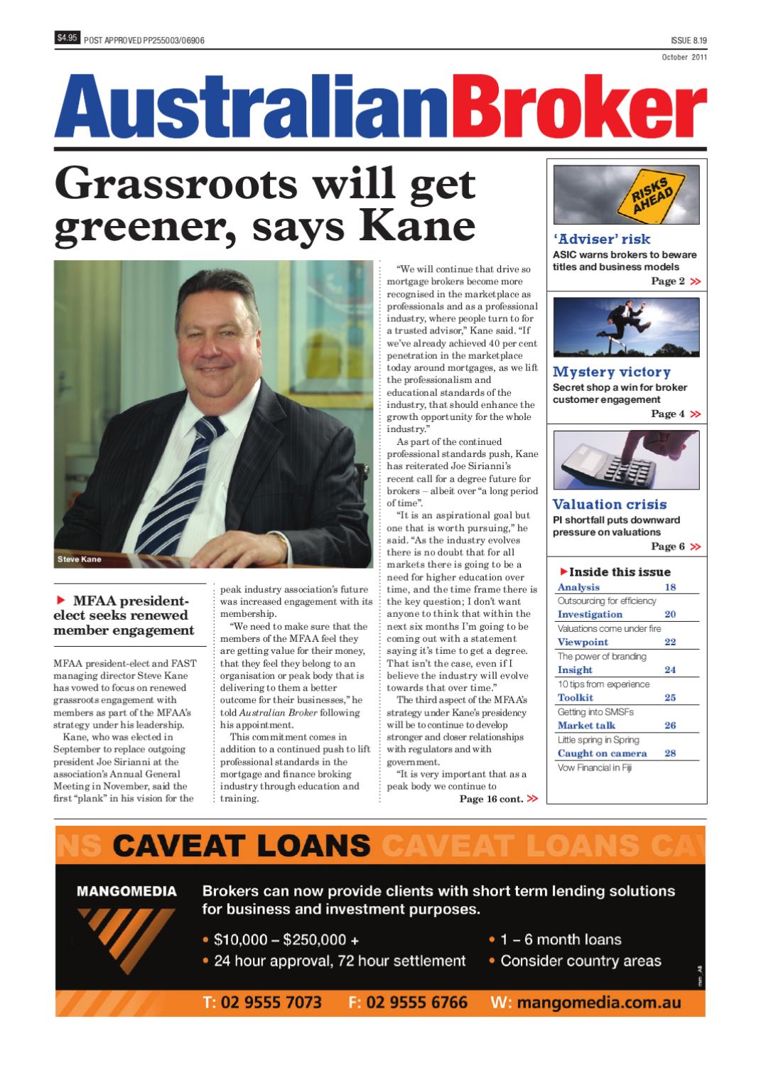 Australian Broker magazine Issue 8.19 by Key Media - Issuu