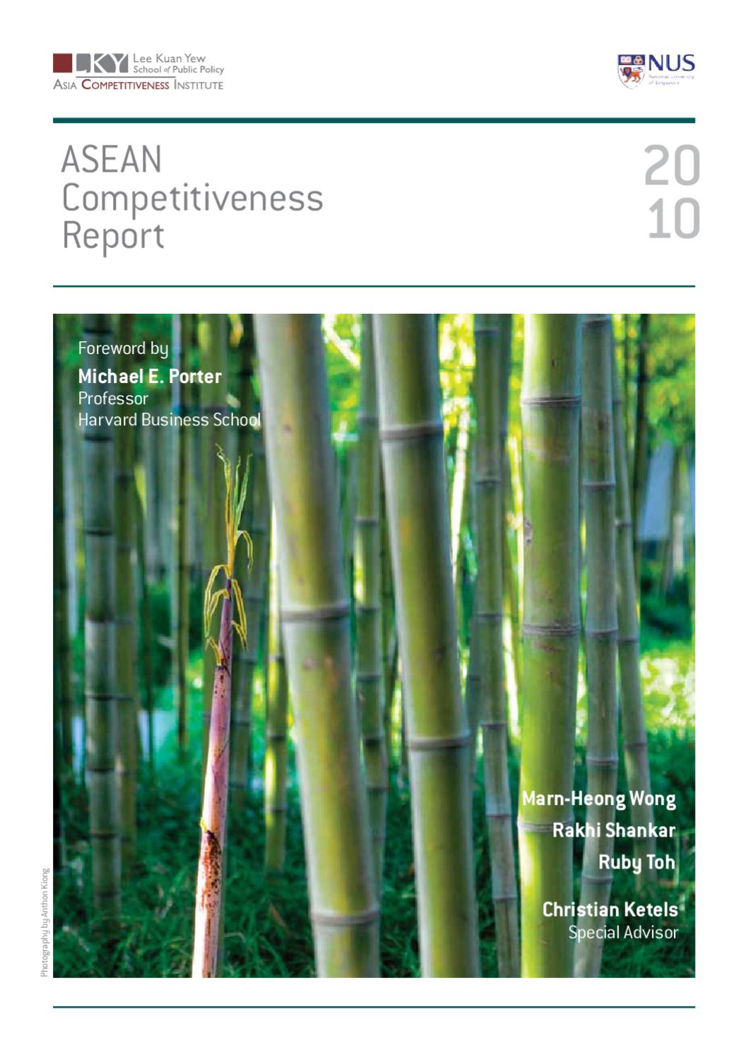ASEAN Competitiveness Report 2010 by Lee Kuan Yew School of Public ...