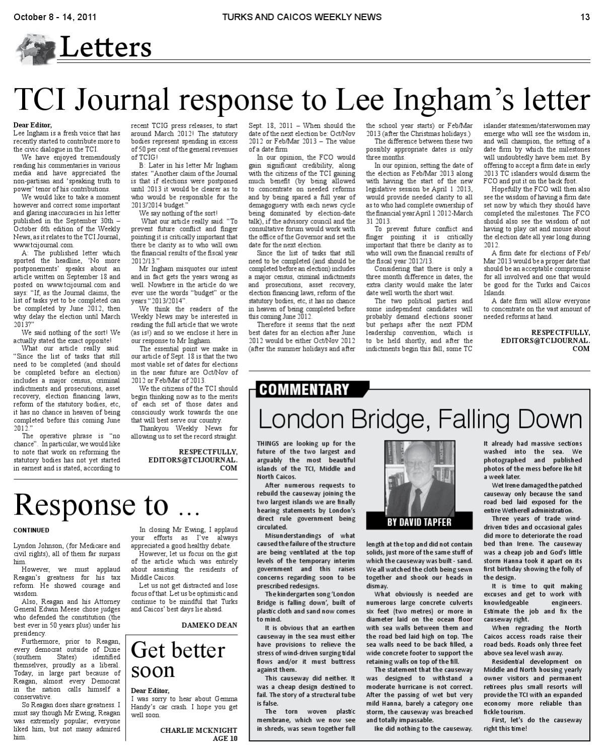 Turks and Caicos Weekly News - Issue 39 by TC Weekly News - Issuu