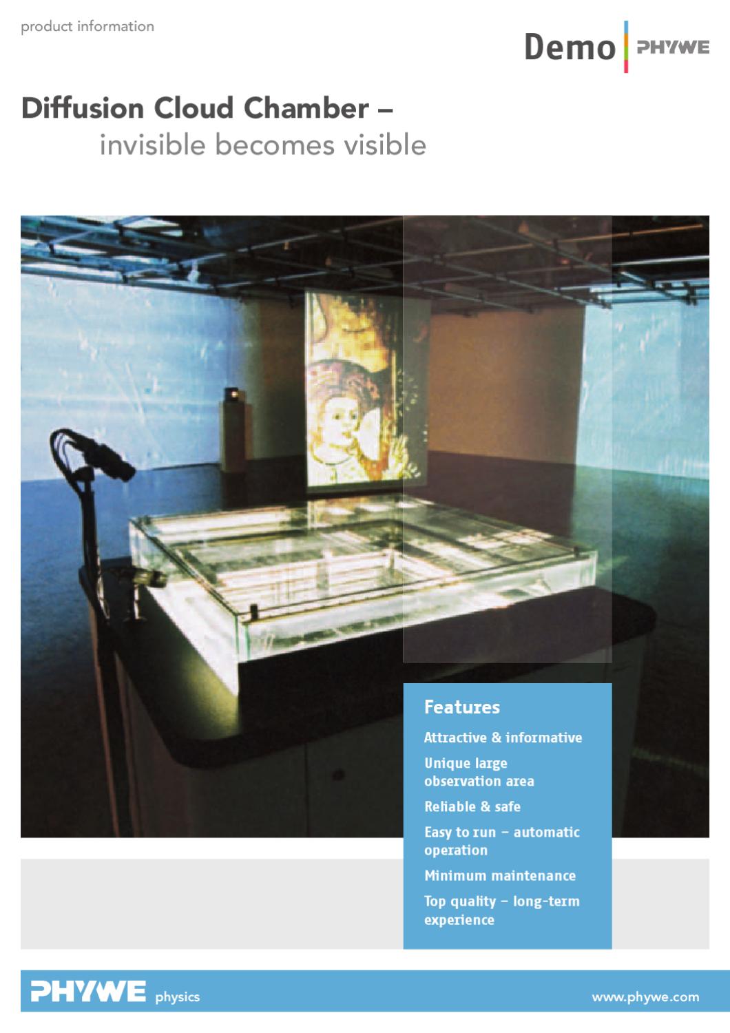 EN Physics: Diffusion Cloud Chamber by PHYWE Systeme GmbH & Co KG - Issuu