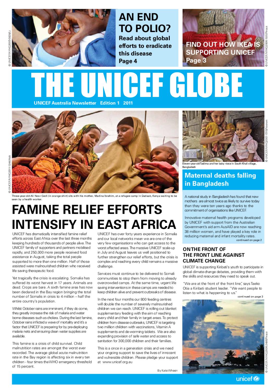 UNICEF Globe - Edition 1 by UNICEF Australia - Issuu